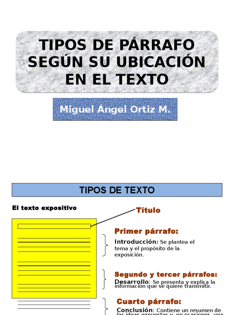 Tipos de Párrafos en Tecsup | PDF | Aromaterapia | Hidrógeno
