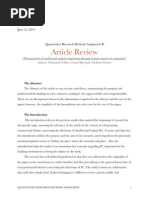 Article Review Assignment Sample Guide | PDF | Essays | Academic Publishing
