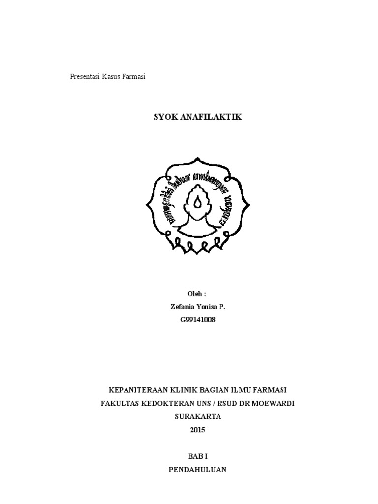 Syok Anafilaktik | PDF | Pengembangan Diri | Sains & Matematika