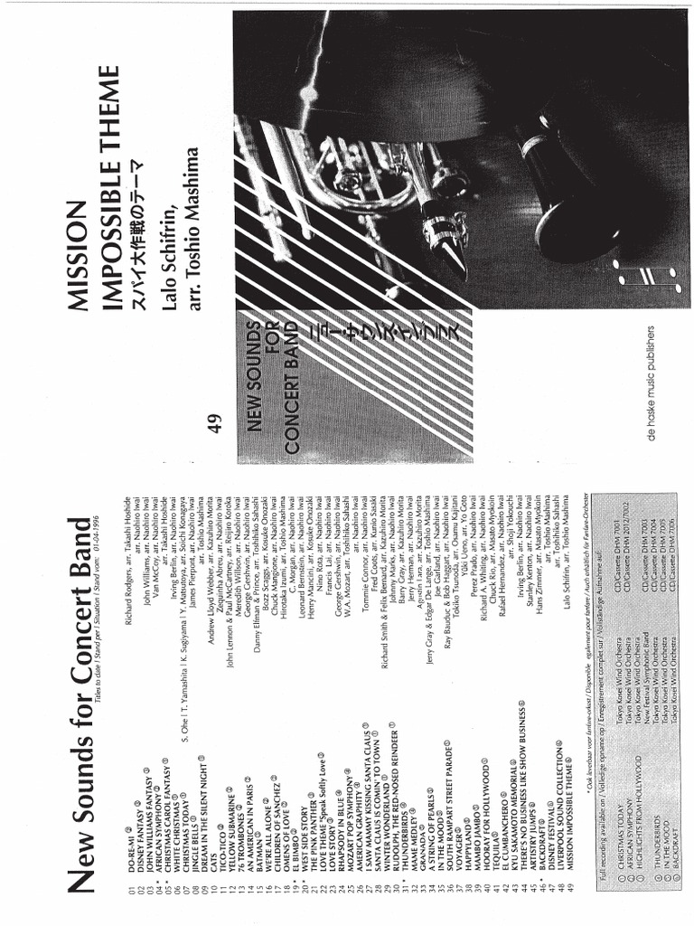 Mission Impossible Full Score | PDF