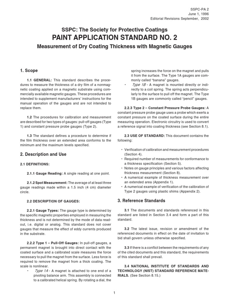SSPC Pa2 02 | Download Free PDF | Calibration | Magnetic Field