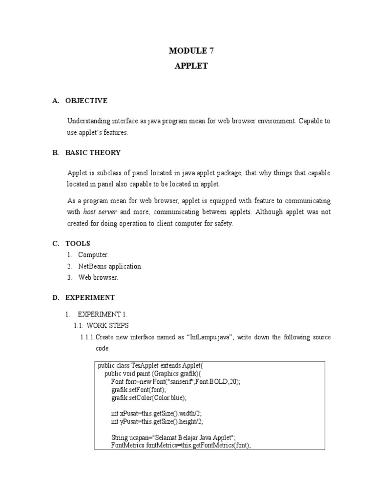 Modul 7 OOP | PDF | Java (Programming Language) | Computer Programming