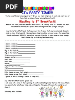 100th Day Snack Donation Request | PDF | Eating Behaviors Of Humans ...