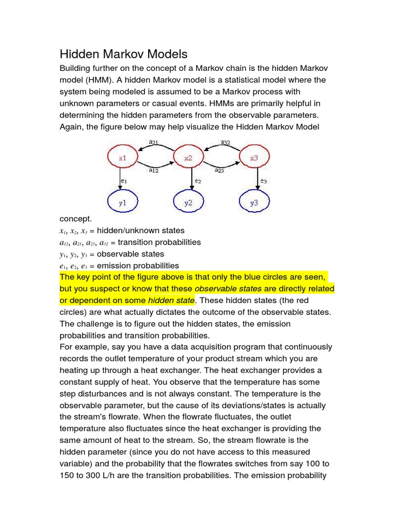 Hidden Markov Models | PDF | Applied Mathematics | Statistical Theory