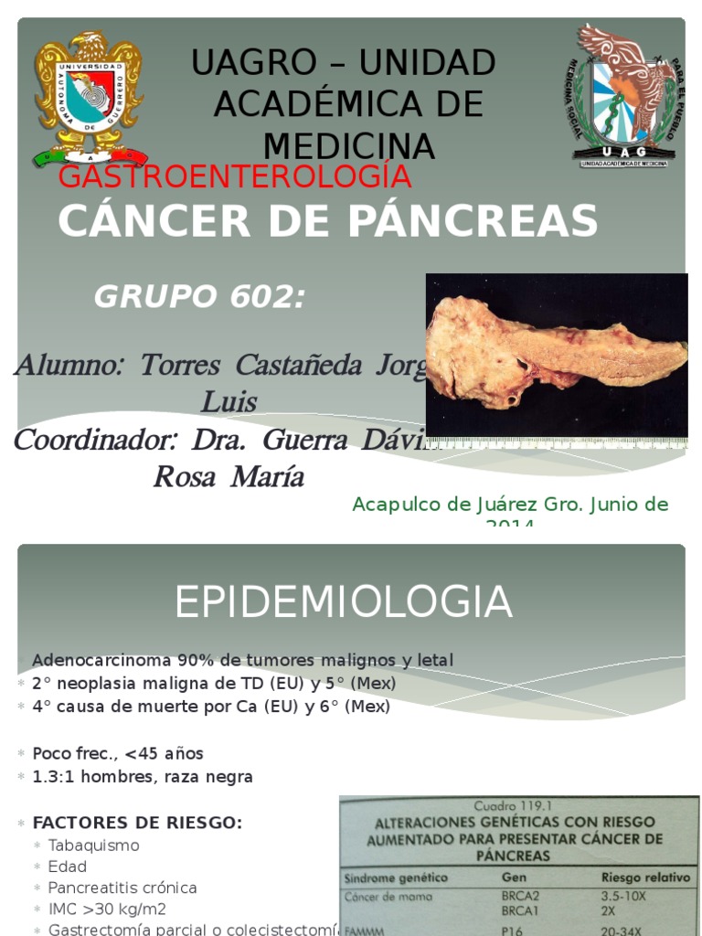 CA Pancreas | PDF | Metástasis | Cáncer