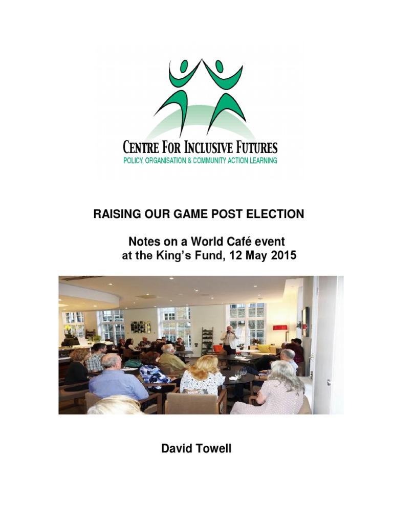Raising Our Game | PDF | Disability | Sustainability