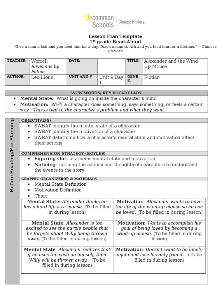 Rochester Prep Lesson Script | PDF | Motivation | Motivational