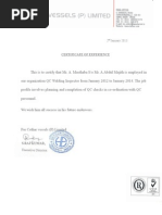 Welder Certificate Sample | PDF