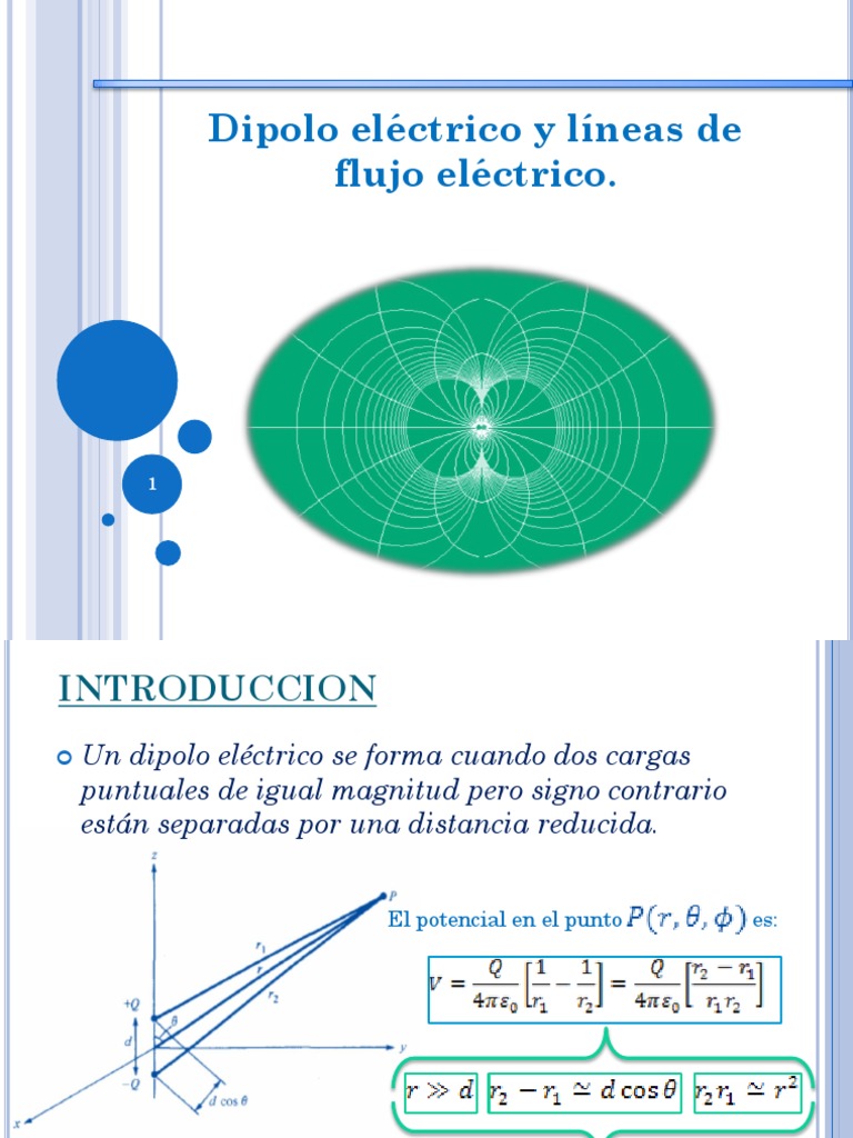 Dipolo.pdf | Campo eléctrico | Dipolo