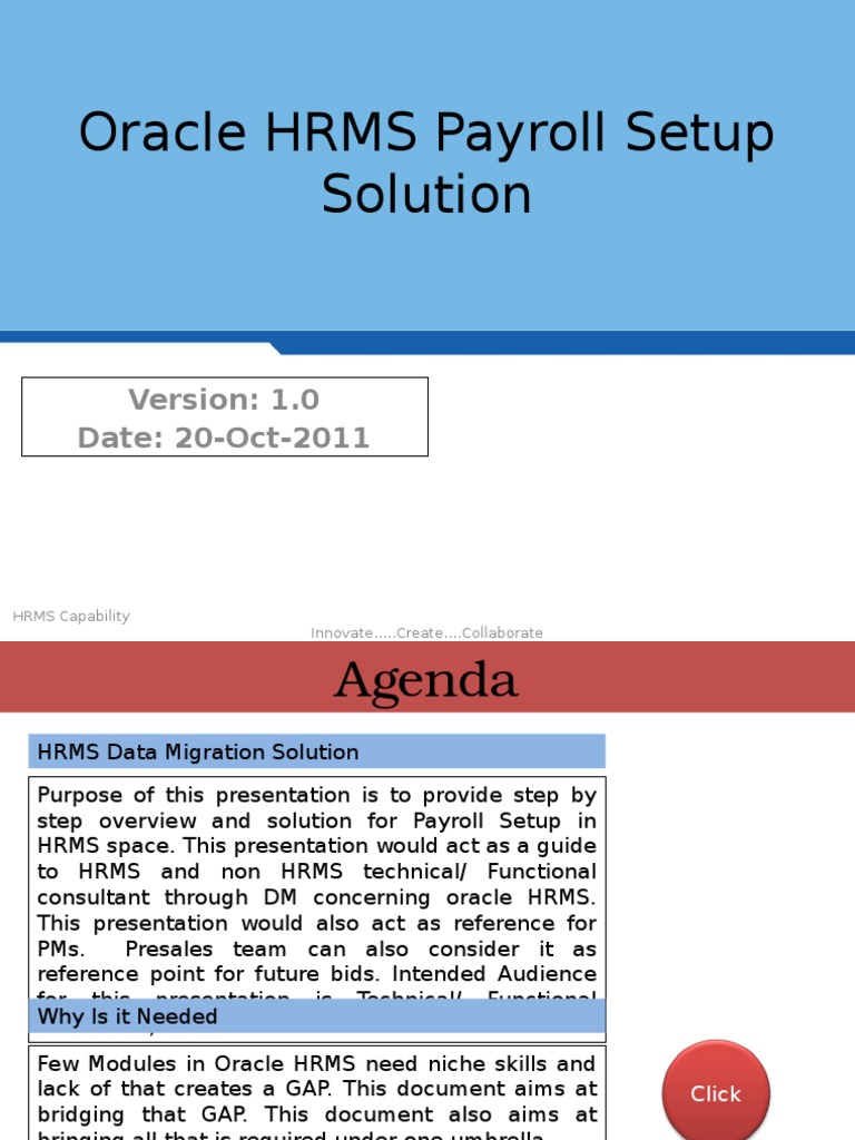 Oracle HRMS Payroll Setup | PDF | Payroll | Salary