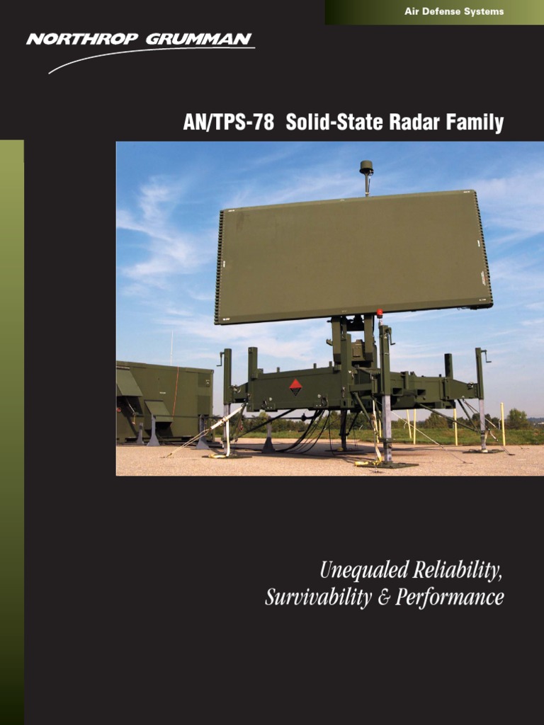 Radar 3D AN/TPS78 Solid State Family | PDF | Antenna (Radio) | Radar