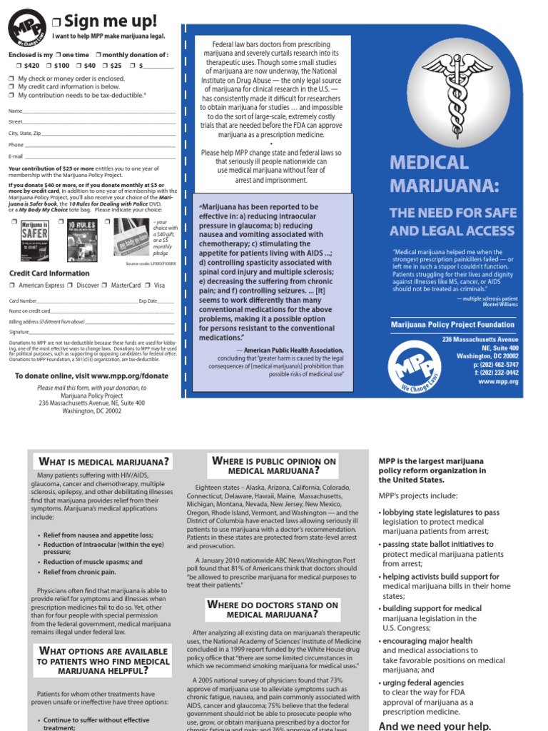 Medical Marijuana Brochure | Medical Cannabis | Cannabis (Drug)