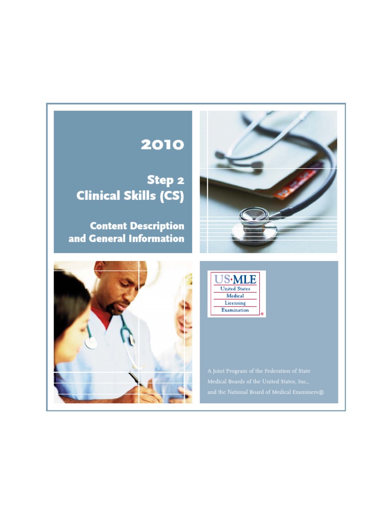 Step 2 Clinical Skills (CS) : Content Description and General ...