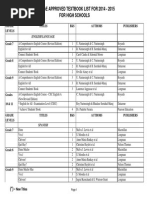 CSEC List of Subjects | PDF