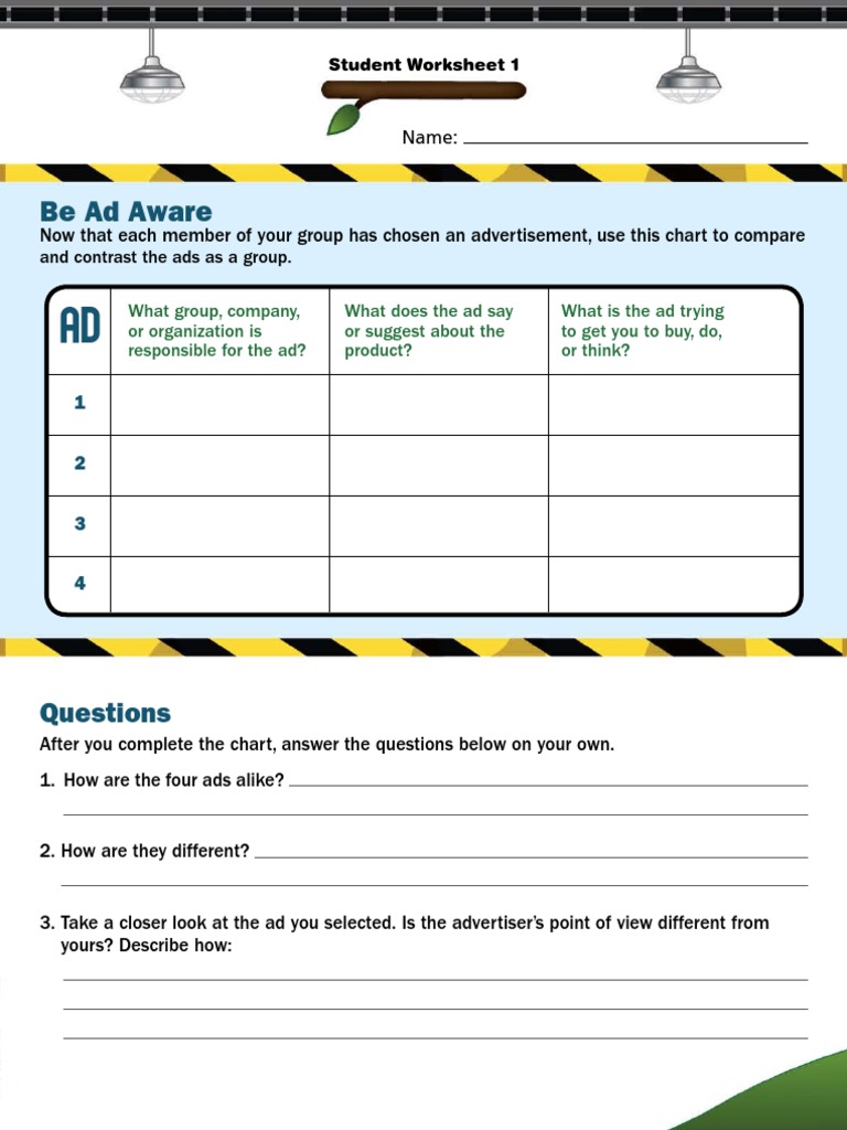 FTC Student Worksheet 1 | PDF | Federal Trade Commission | American ...