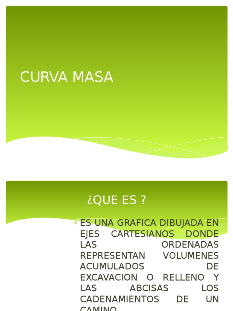Curva Masa | PDF | Curva | Topografía