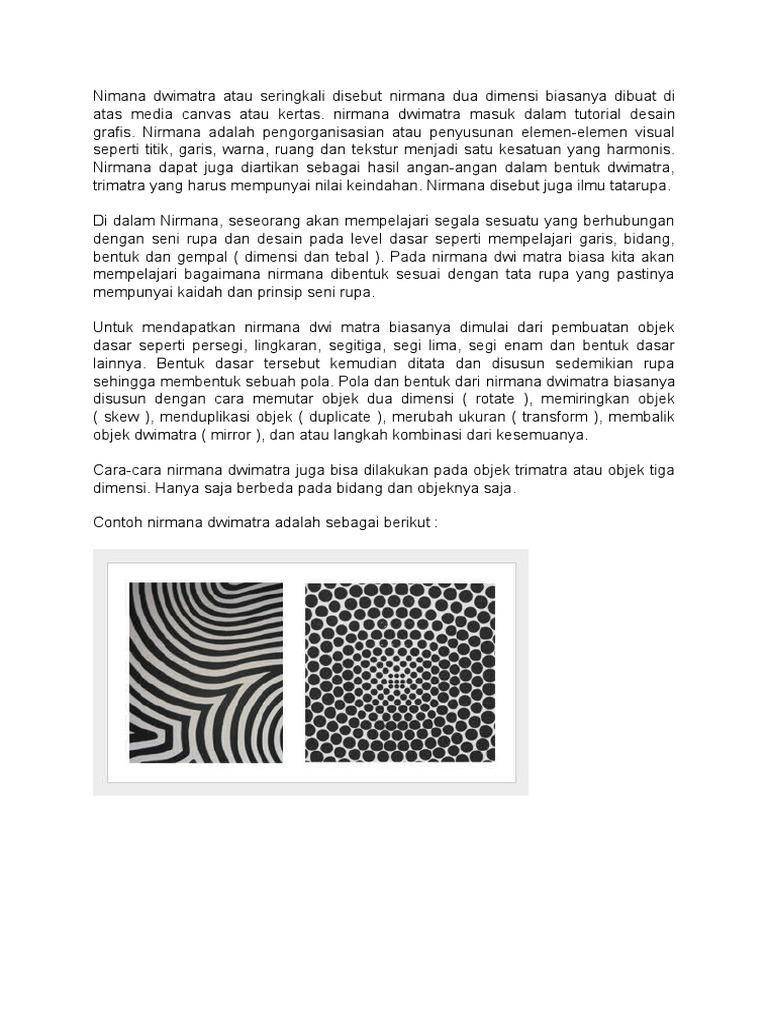 Nirmana Dwimatra: Seni dan Desain 2D | PDF
