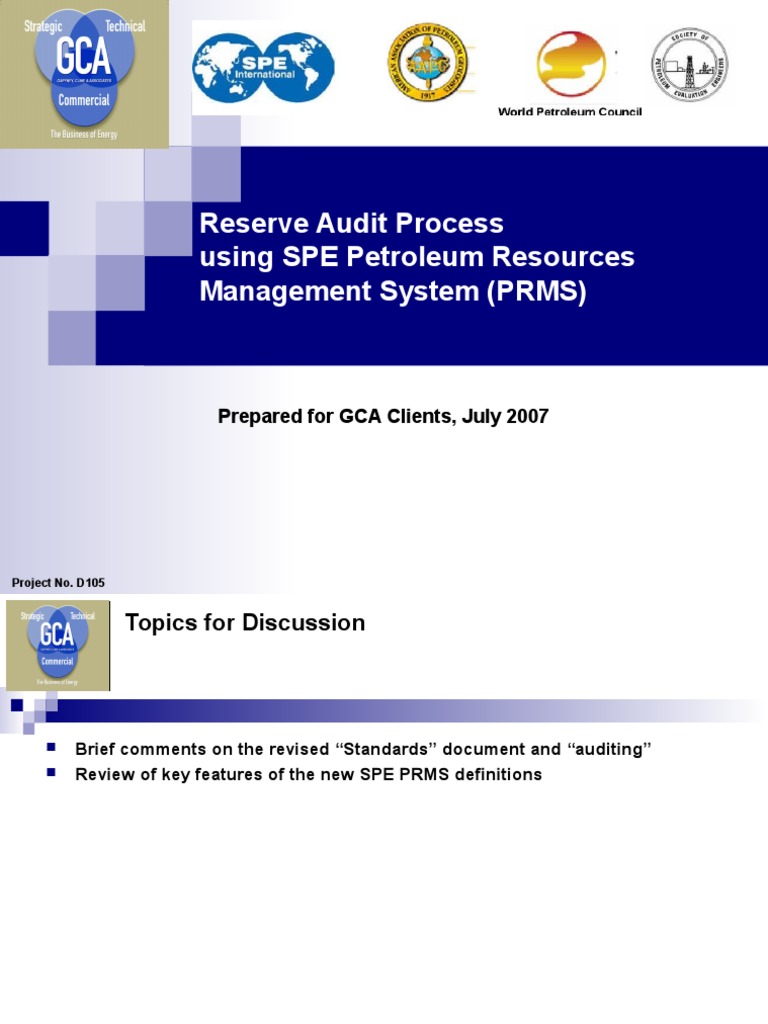 PRMS | PDF | Oil Reserves | Industries