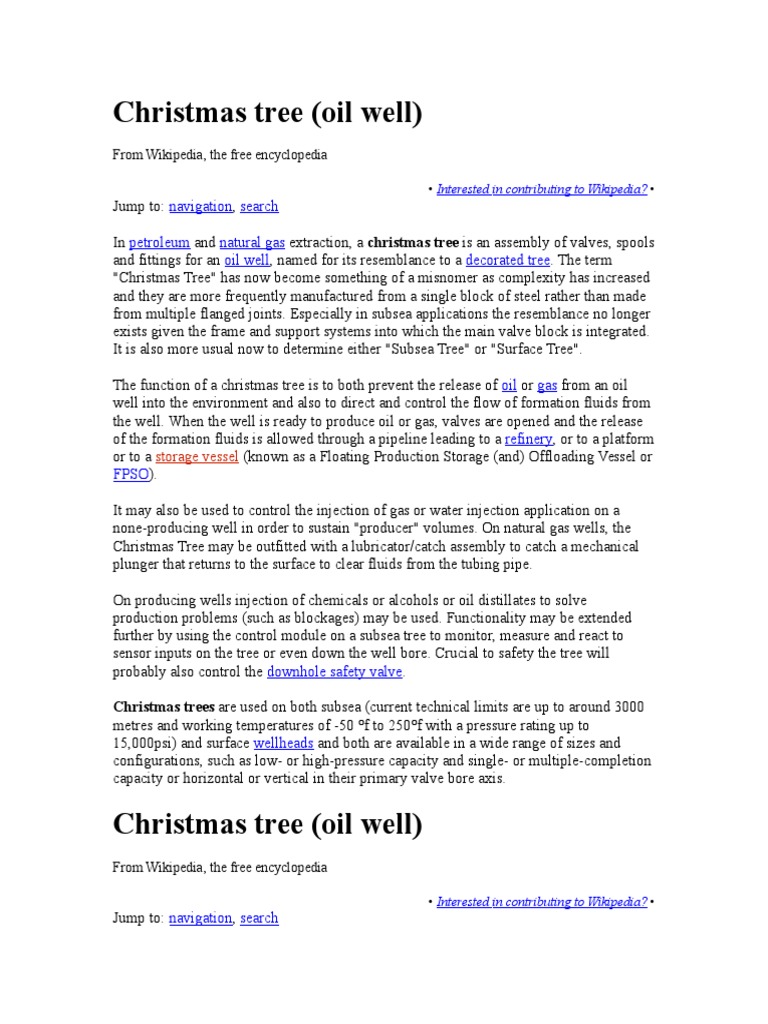 Christmas Tree | PDF | Petroleum Reservoir | Oil Well
