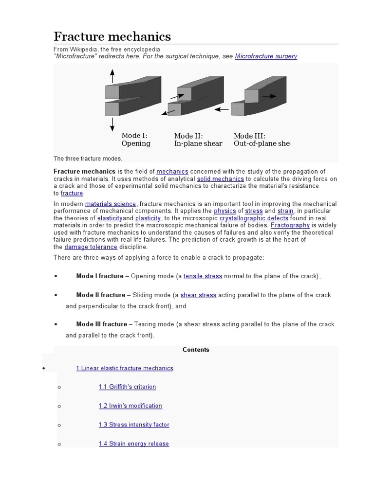 Fracture Mechanics | PDF | Fracture Mechanics | Fracture