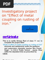 Study On The Effect of Metal Coupling On The Rusting of Iron ...