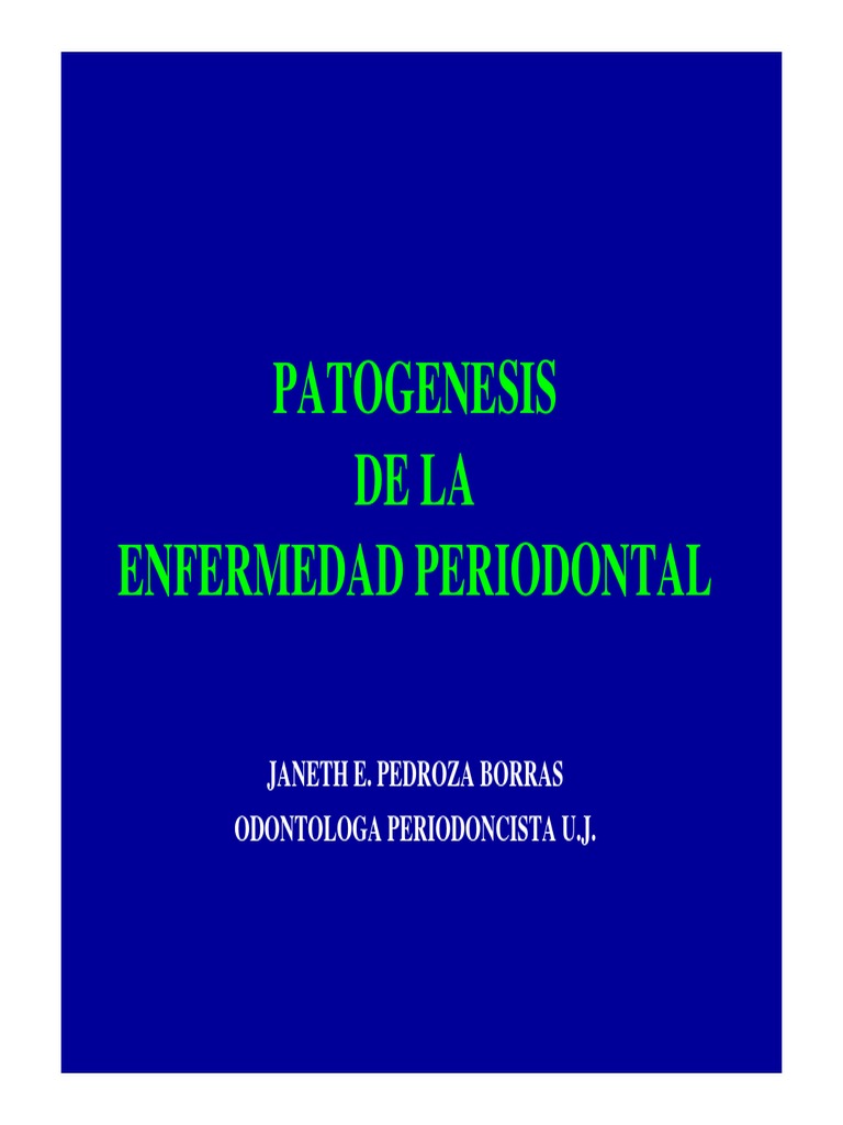 Patogénesis de la Periodontitis | PDF | Inflamación | Especialidades ...