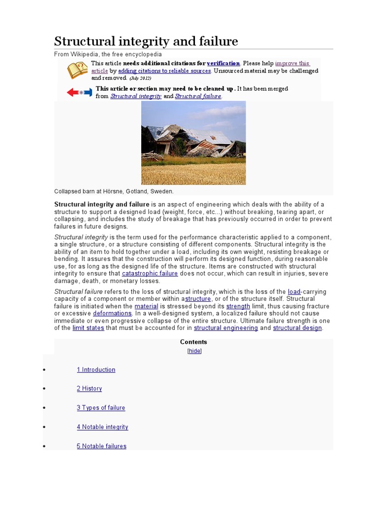 Structural Integrity and Failure | Materials Science | Engineering