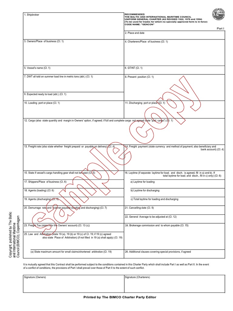 Gencon 1994 | PDF | Arbitration | Arbitral Tribunal