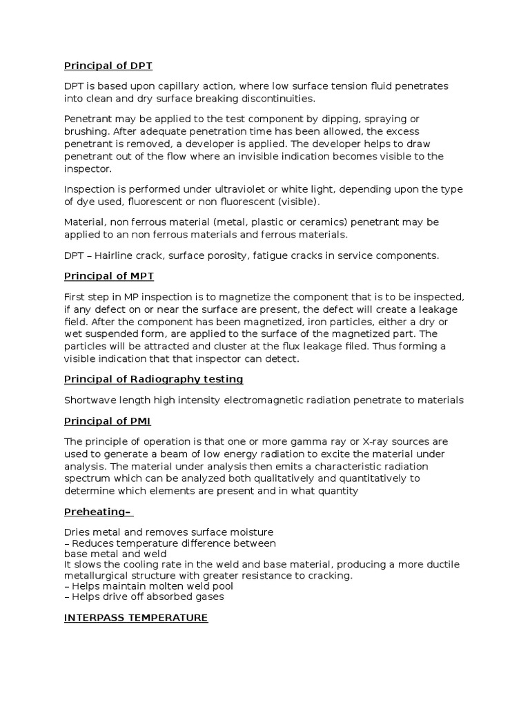 Principal of DPT | PDF | Stainless Steel | Steel