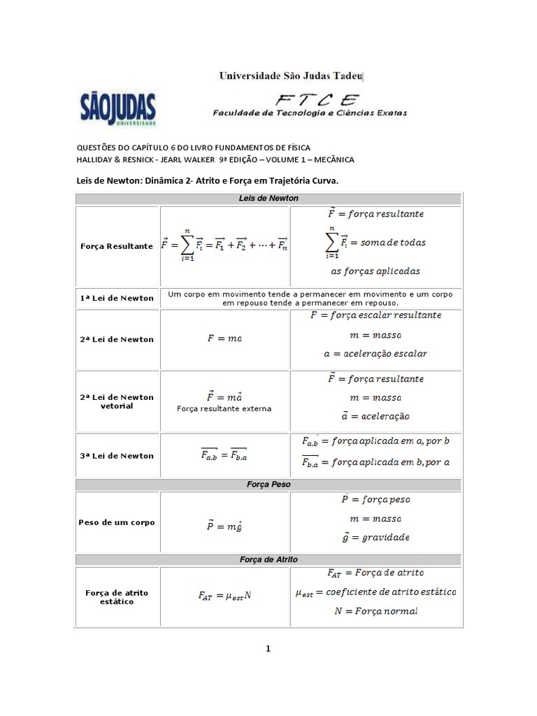 Lista Capitulo 6 Com Respostas | PDF