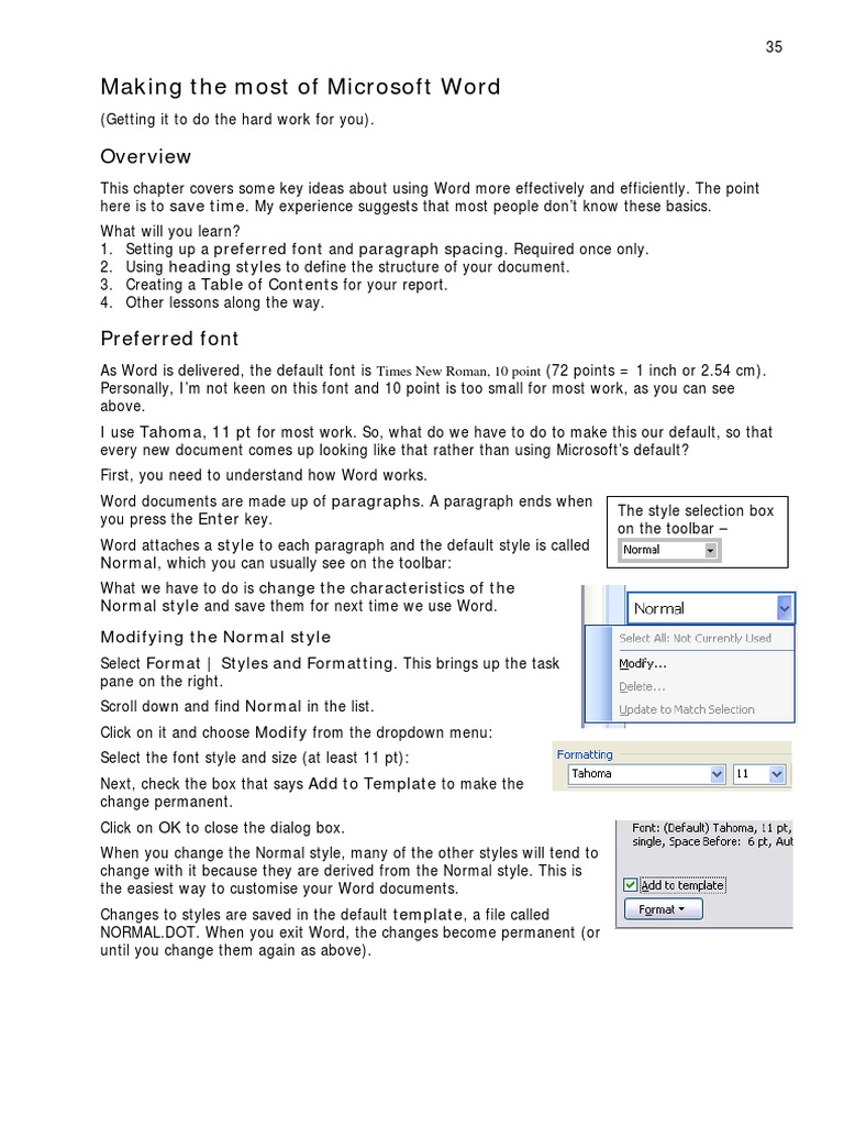 Using MS Word For Drafting A Report | PDF | Microsoft Word | Paragraph
