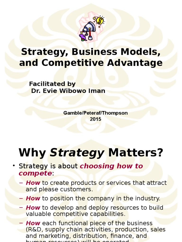 Week 1 - Introduction To Strategic Management Gamble CH 1 | PDF ...