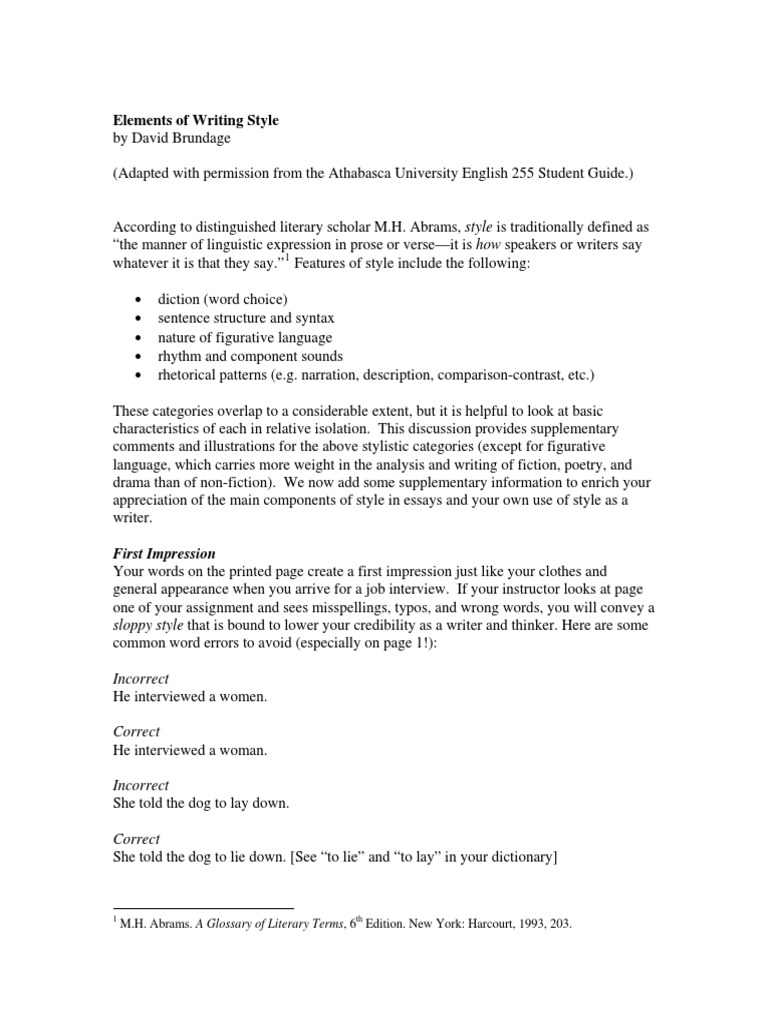 Elements of Writing Style | PDF | Sentence (Linguistics) | Verb