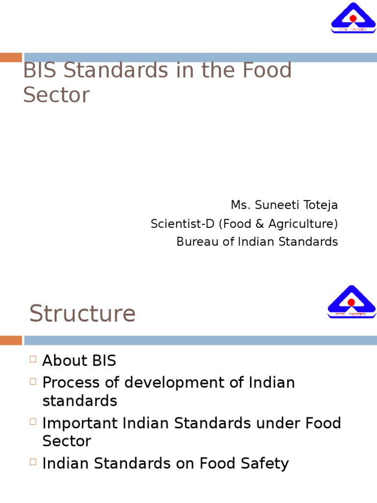 BIS Standards for Food Safety | PDF | Food Safety | Hazard Analysis And ...