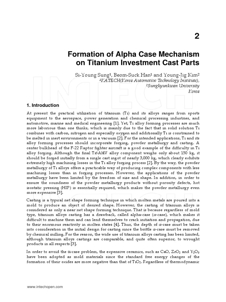 Formation of Alpha Case Mechanism | Transmission Electron Microscopy ...