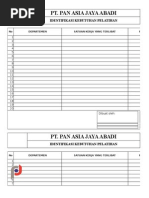 Contoh Form Pengajuan Training | PDF