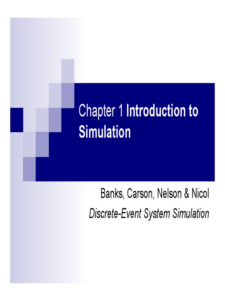 Introduction To Simulation (Chapter 1) | PDF | Simulation | Conceptual Model