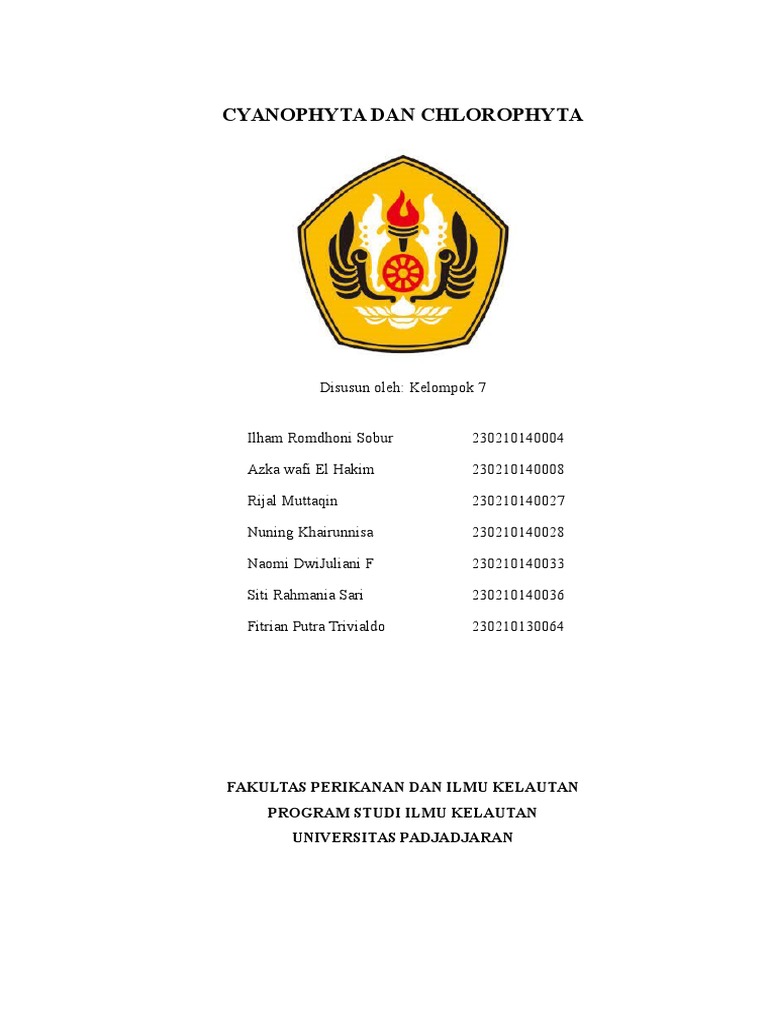 MAKALAH Chlorophyta & Cyanophyta | PDF