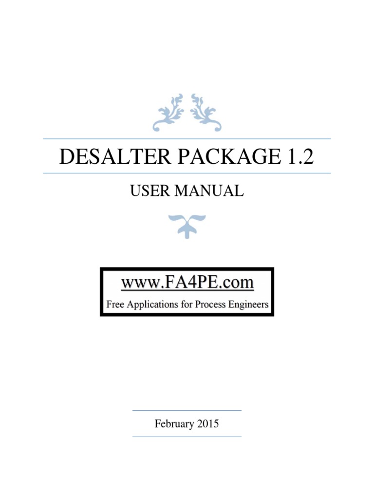 Desalter Software User Guide | PDF | Oil Refinery | Application ...