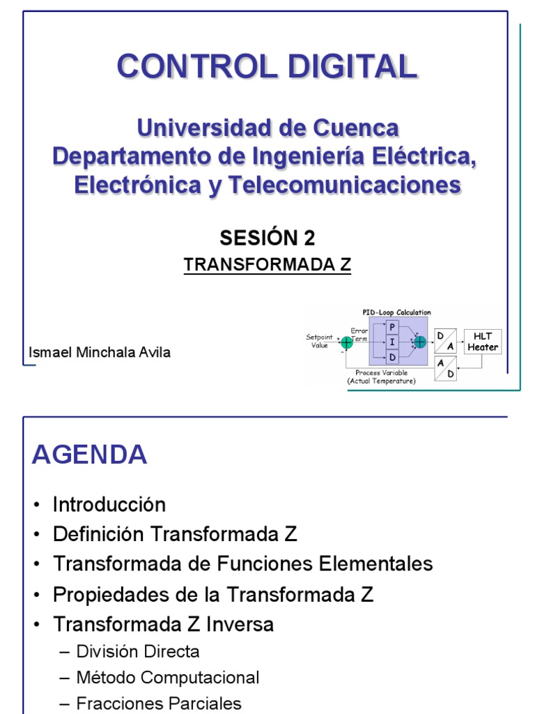 02 Transformada Z | PDF | Muestreo (procesamiento de señal) | Funciones y mapeos