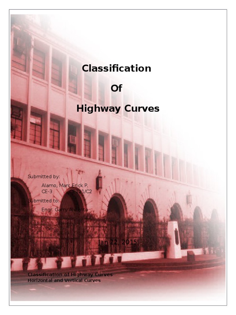 Types of Highway Curves Explained | PDF | Angle | Tangent
