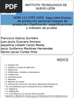NOM-113-STPS-2009, Calzado de Protección-Clasificación ...