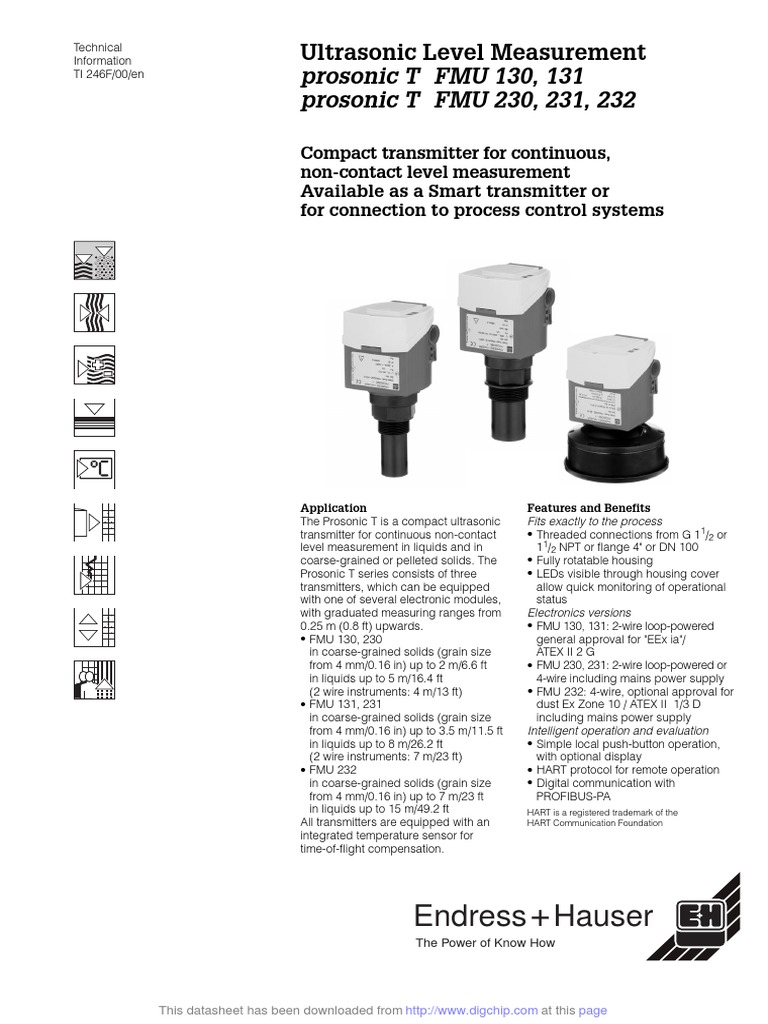 Ultrasonic Level Transmitter Guide | PDF | Personal Computers | Decibel