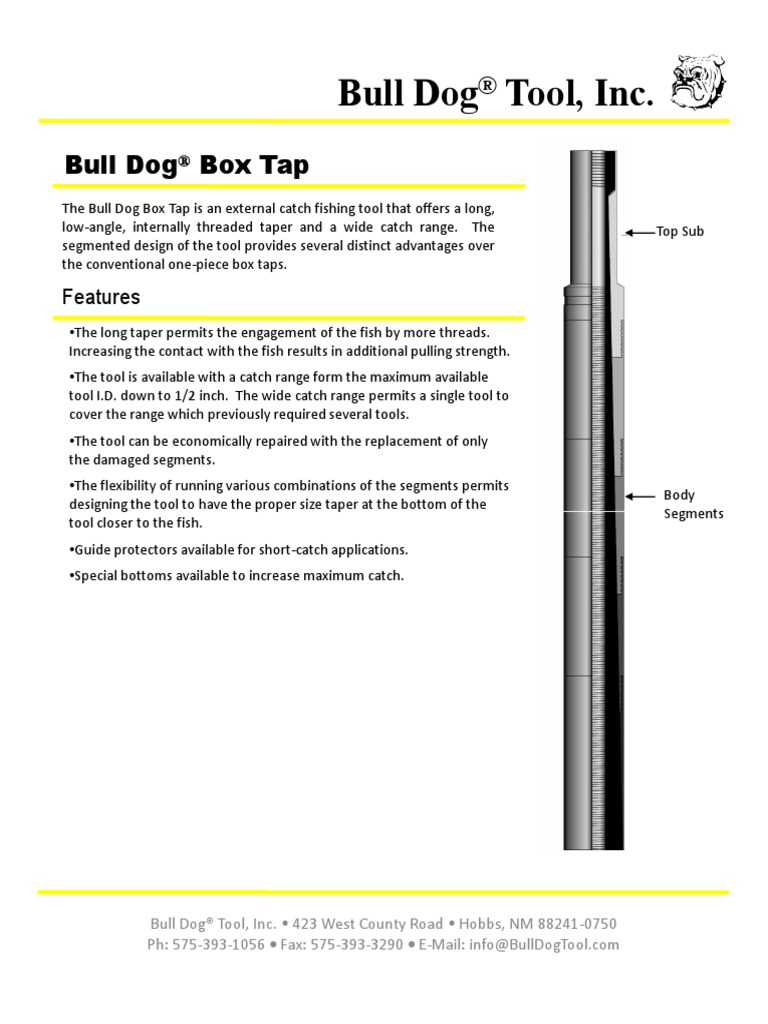 Bull Dog Tool, Inc.: Features | PDF