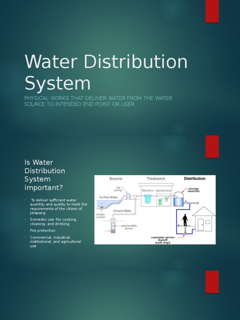 Water Distribution System | PDF | Water Supply Network | Water