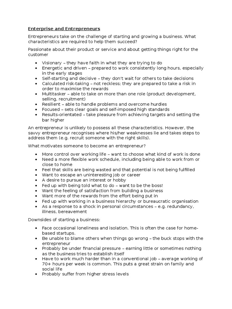 AQA Business Unit 1 Revision Notes | PDF | Franchising | Market ...