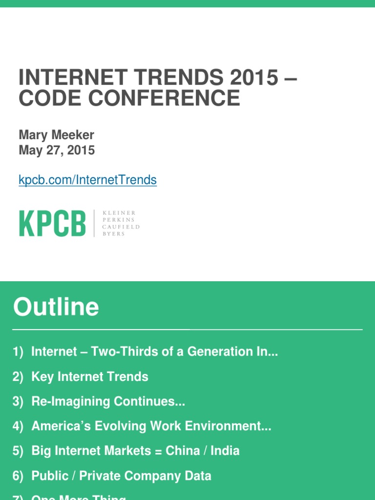 Internet Trends 2015 | PDF | Computer Security | Security