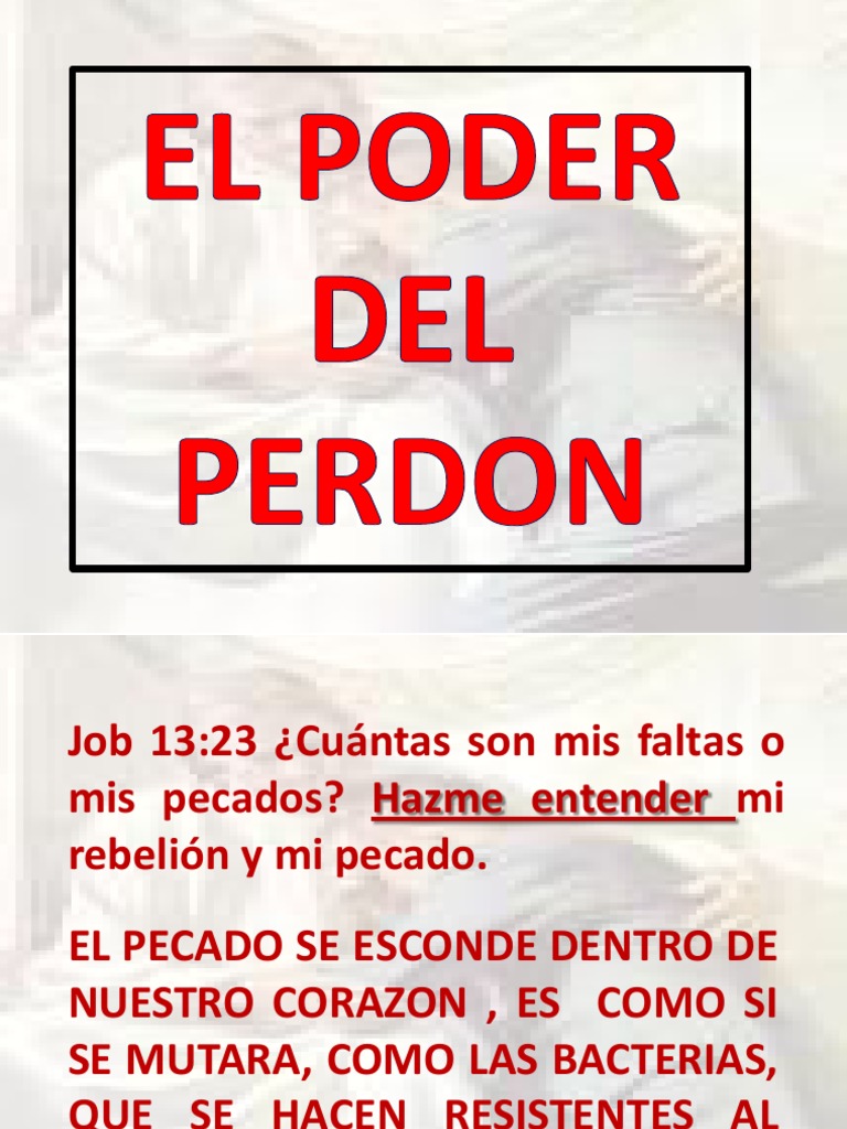 El Perdon y Su Poder | PDF | Pecado | Perdón