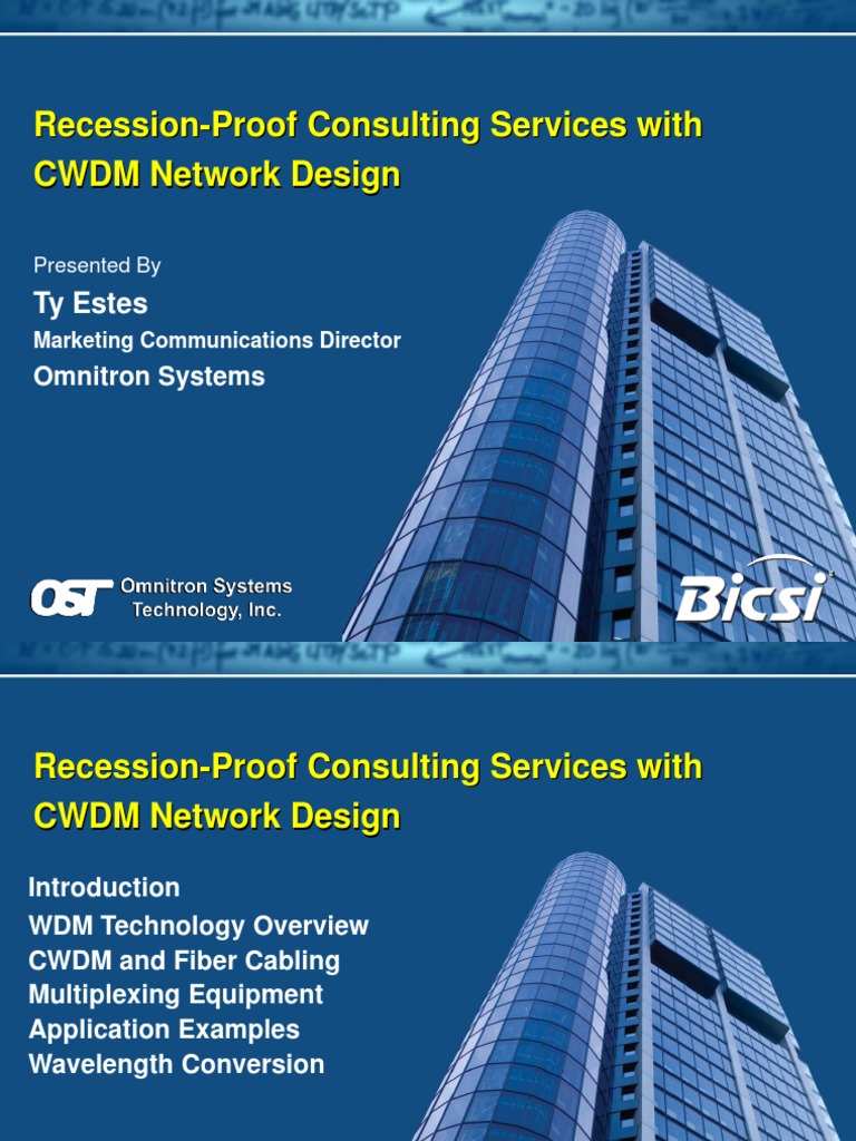 CWDM Network Design | PDF | Wavelength Division Multiplexing | Multiplexing