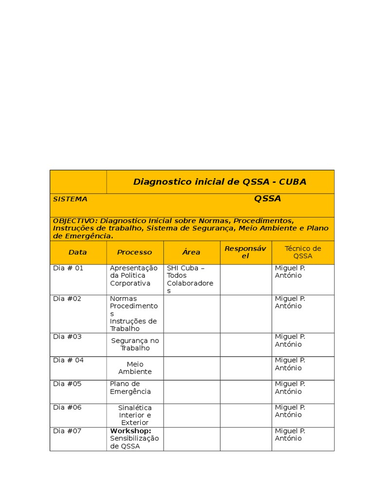 Diagnostico Inicial de QSSA | PDF